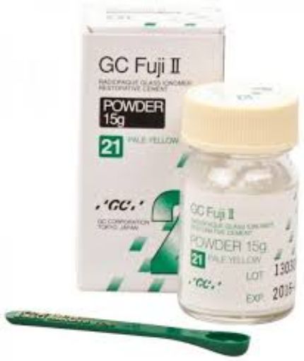 GC Fuji II pulver nr 23 (C4), 15g pulver mørk grå- Dental Direct