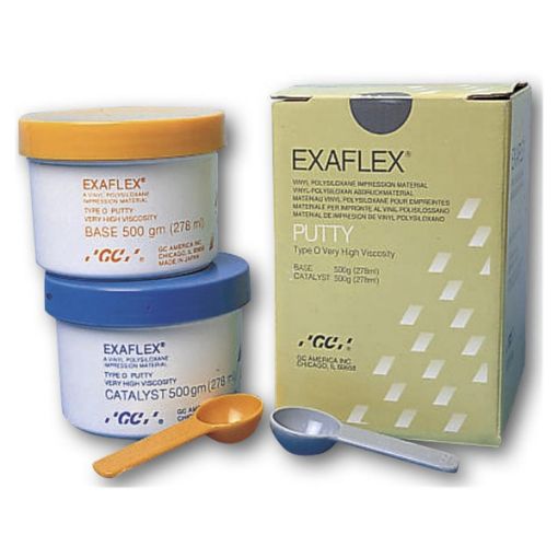 GC Exaflex Putty 138801, 500g blue base 500g yellow katalysator- Dental ...