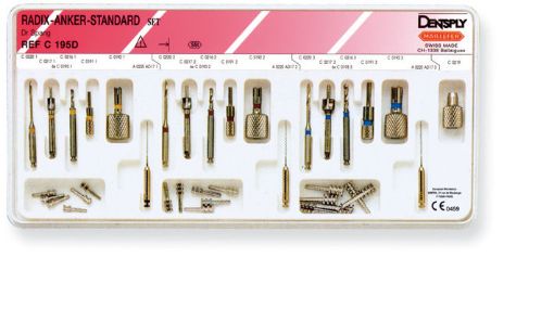 Radix-Anker Introsett C195D, titanium skruer- bor og tilbehør i No.1,2 ...