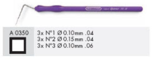 Micro-Opener Nr 1 Ø 0,10mm 04, plastskaft 3stk- Dental Direct