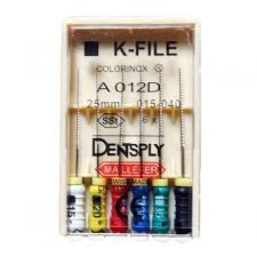 K-File Colorinox nr.15-40 Ready Steel, 6stk 31mm- Dental Direct