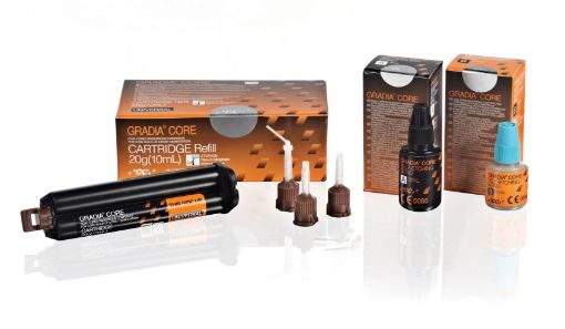 Gradia Core Automixsprøyte 003652, 20gram 2x20 mixtips- Dental Direct