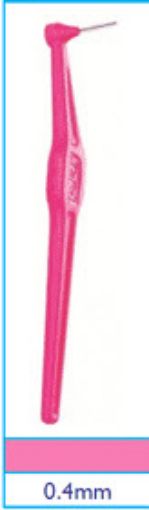 TePe Angle/rosa 154610, 6stk 0,4mm (10pk=1eske)- Dental Direct