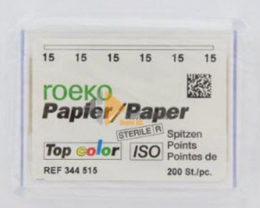 Paper points nr 15 Roeko 344515, topcolor 200 stk- Dental Direct