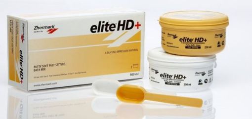 Elite HD+ Putty soft Fast Set Hvit/gul C203010, 2x250ml boks- Dental Direct