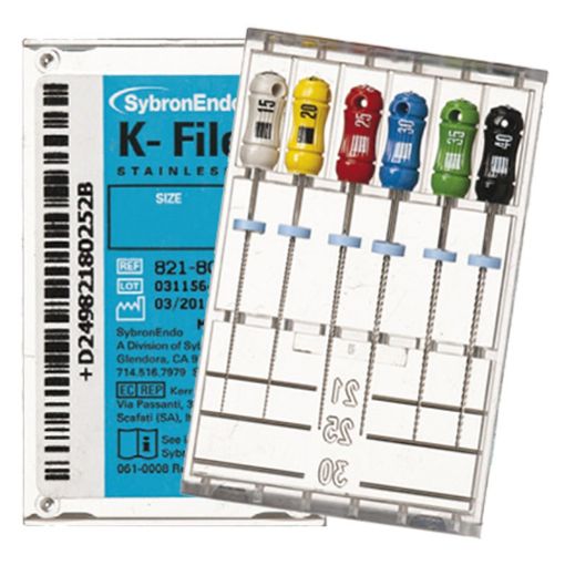 Sybron K-files Str. 08 14128, 6stk 25mm- Dental Direct