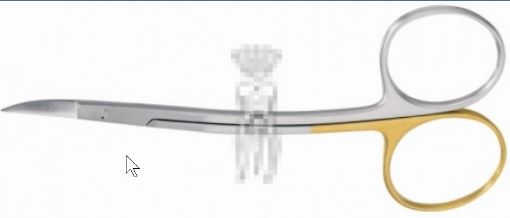 CM Tannkjøtt saks SUPER-CUT 854SC, 12cm La Grange buet- Dental Direct