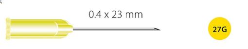 Miraject Injection Luer kanyler 254213, 100stk 27G 0,4x23mm spiss ...