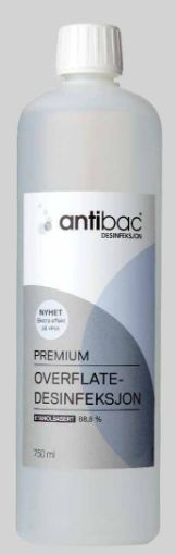 Antibac overflatedesinfeksjon 88,8 % Premium, 750 ml (15=1krt)- Dental ...