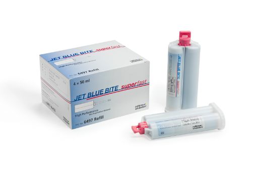 Jet Blue Bite Superfast 6497, 4x50ml + 12mixtips/12oraletips- Dental Direct