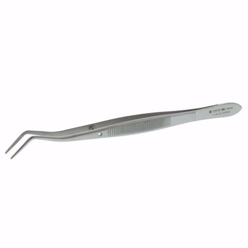 Simplee pinsett, 156600, 1 stk, riflet spiss, buet, 16 cm- Dental Direct