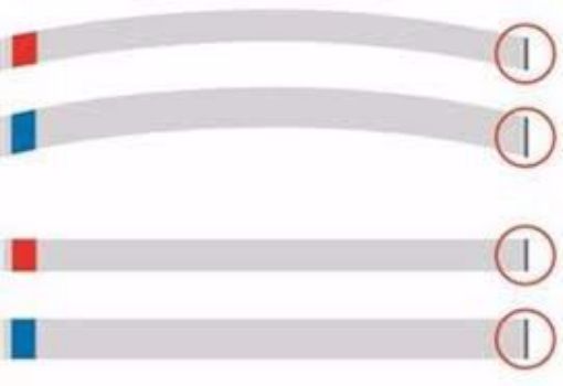 Stopstrips matriser plast 651, 100stk buet rød 8mm- Dental Direct