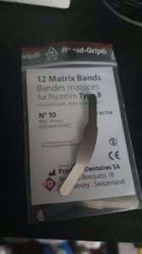 Matriser stål Nystrøm Nr.10 41754 PD, 0,05mm rette premolar/2 tunge ...