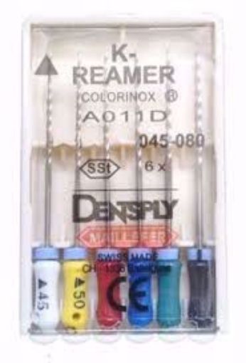 K-Reamer Colorinox nr. 45-80 Ready Steel, 25mm 6stk- Dental Direct