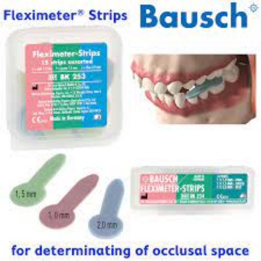 Bausch Fleximeter 15 Strips, assortert, BK253- Dental Direct